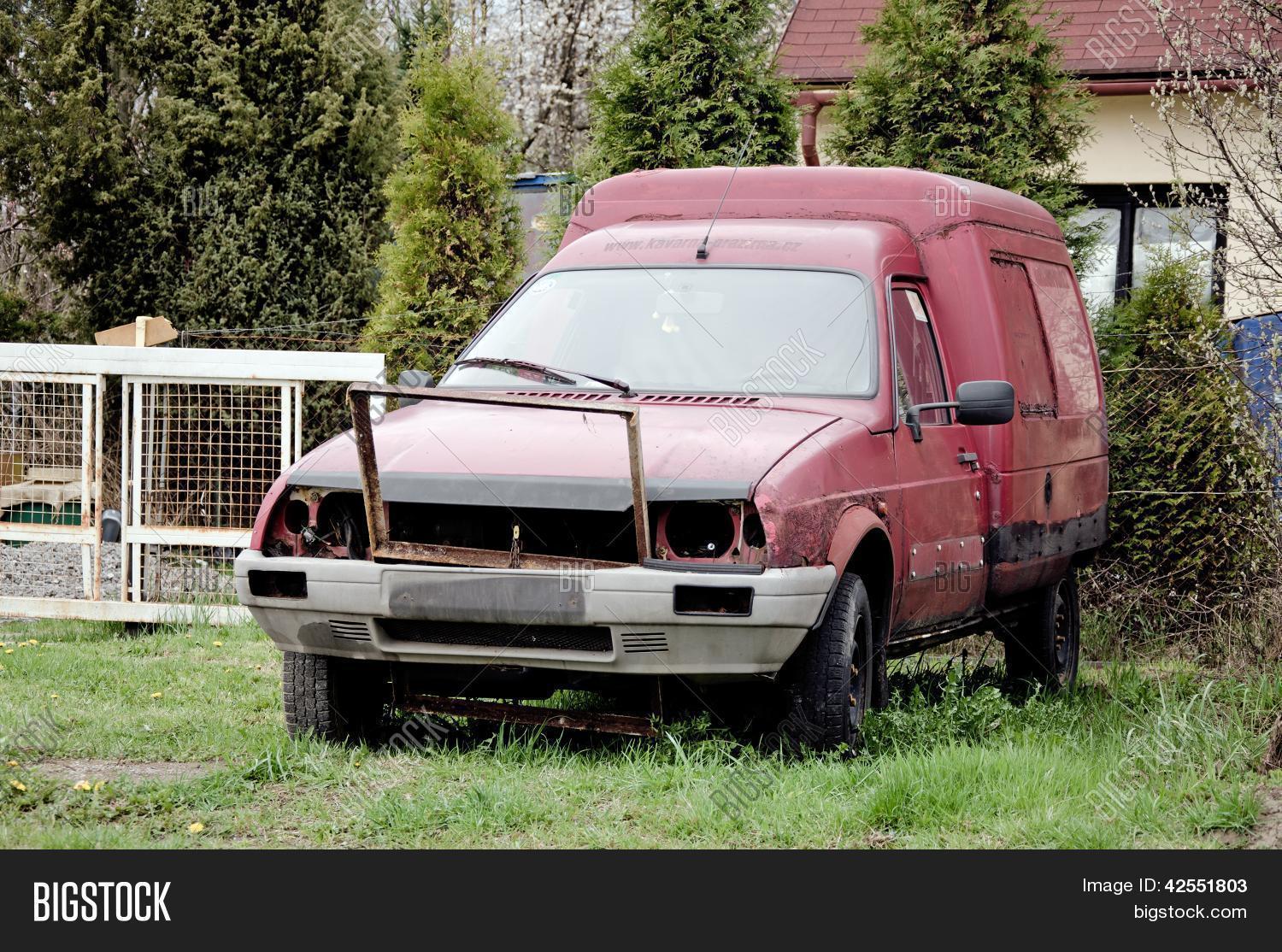Wreck Red Car Image & Photo (Free Trial) | Bigstock