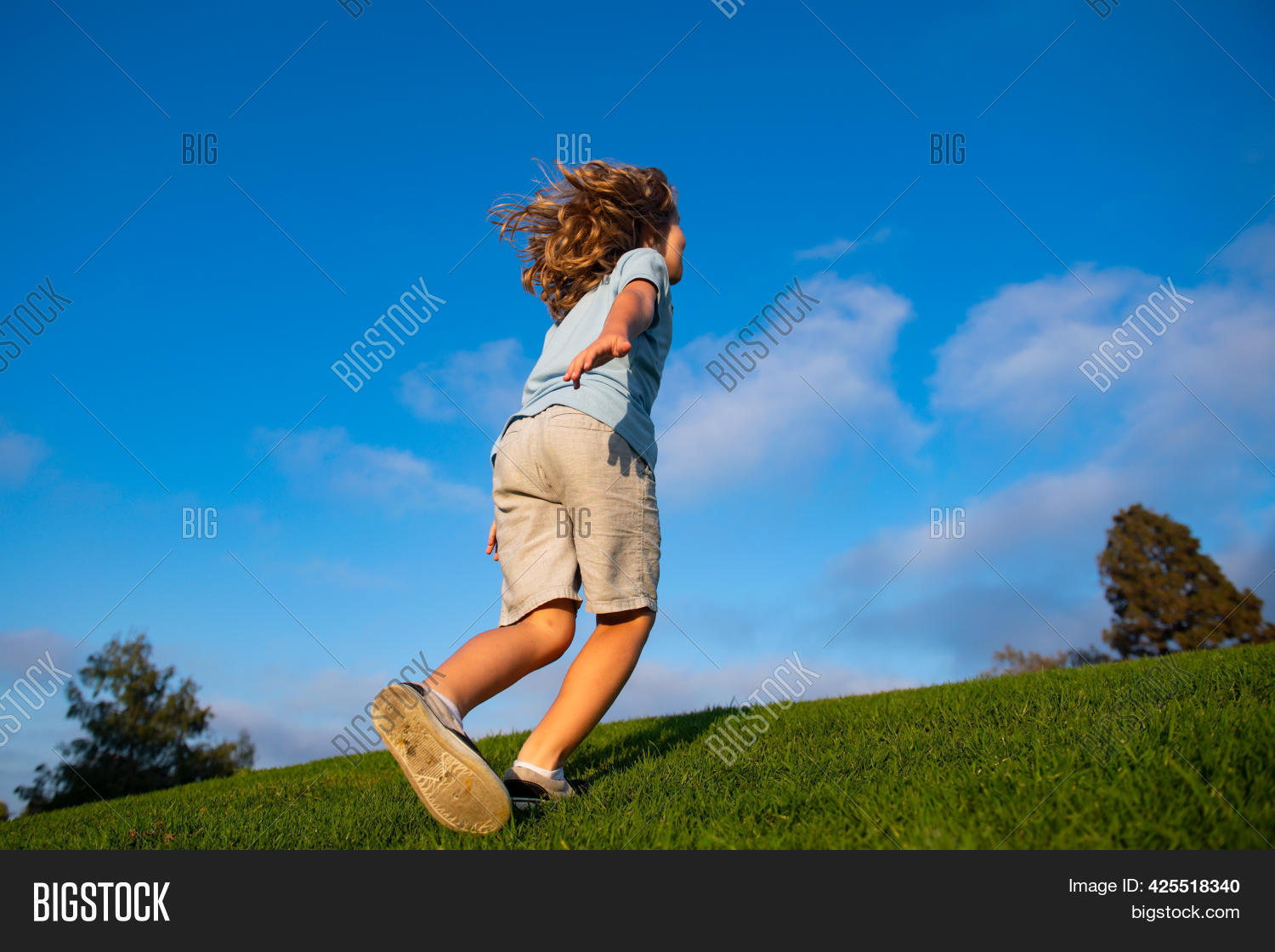 Child Boy Running On Image & Photo (Free Trial) | Bigstock