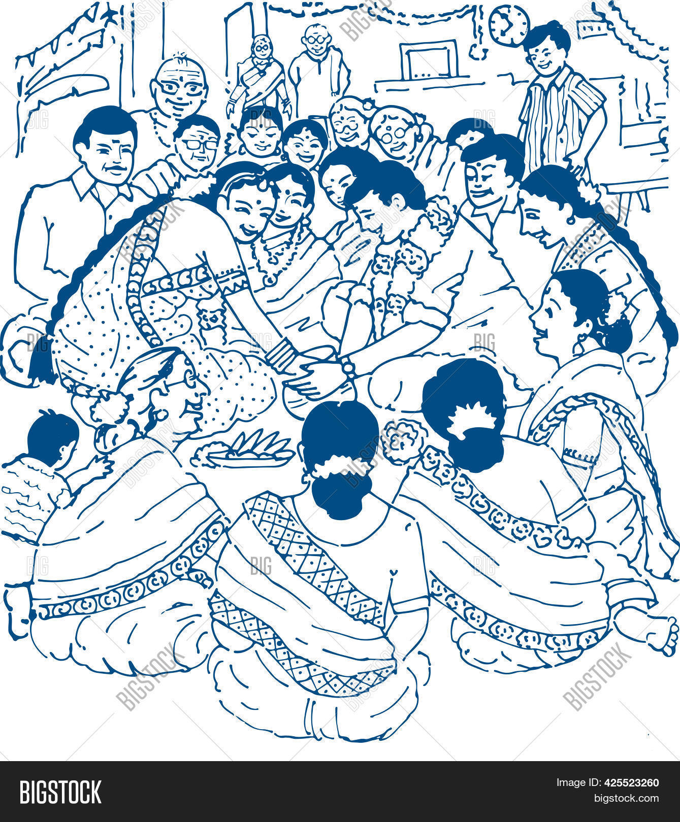 Sketch Indian Wedding Image & Photo (Free Trial) | Bigstock