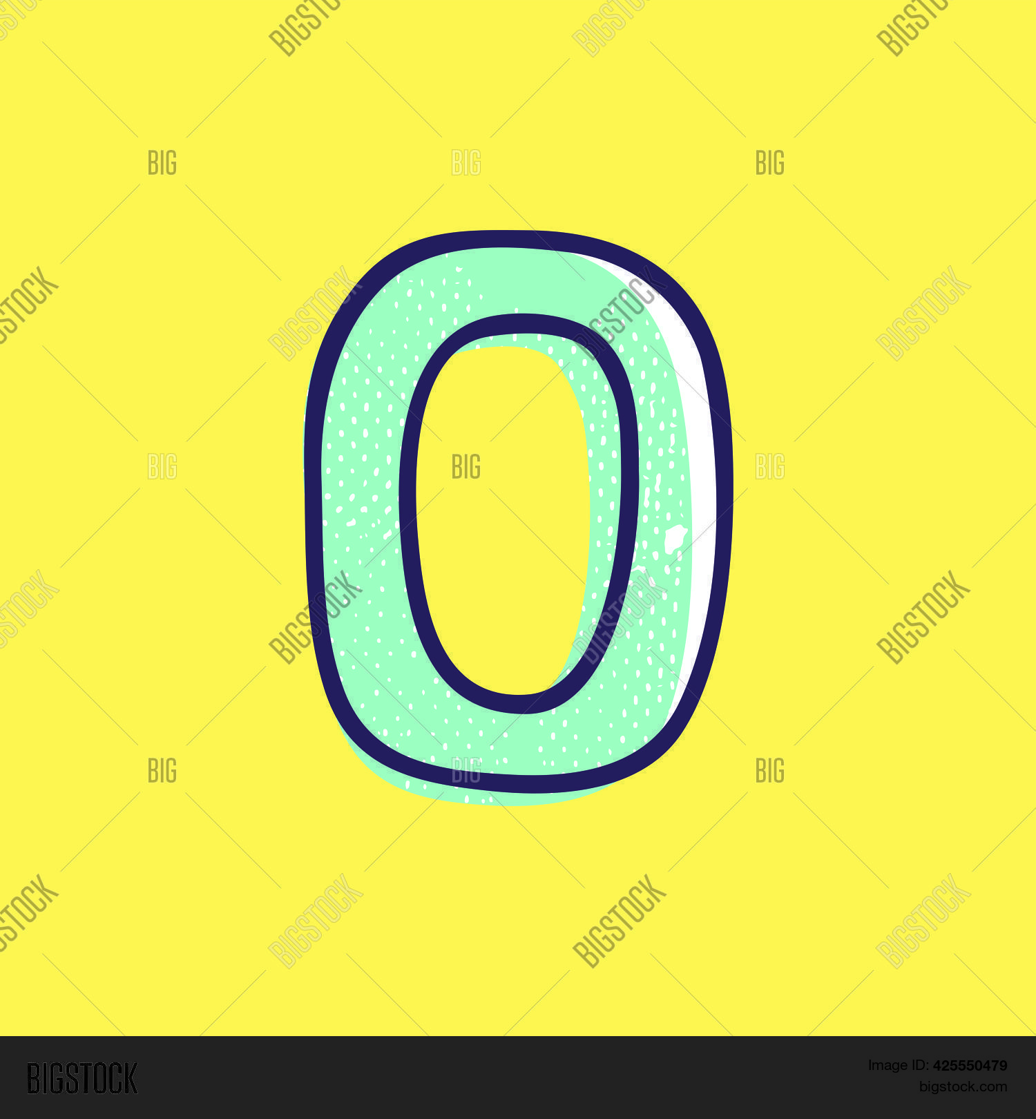 Kid Style Number Zero Vector & Photo (Free Trial) | Bigstock