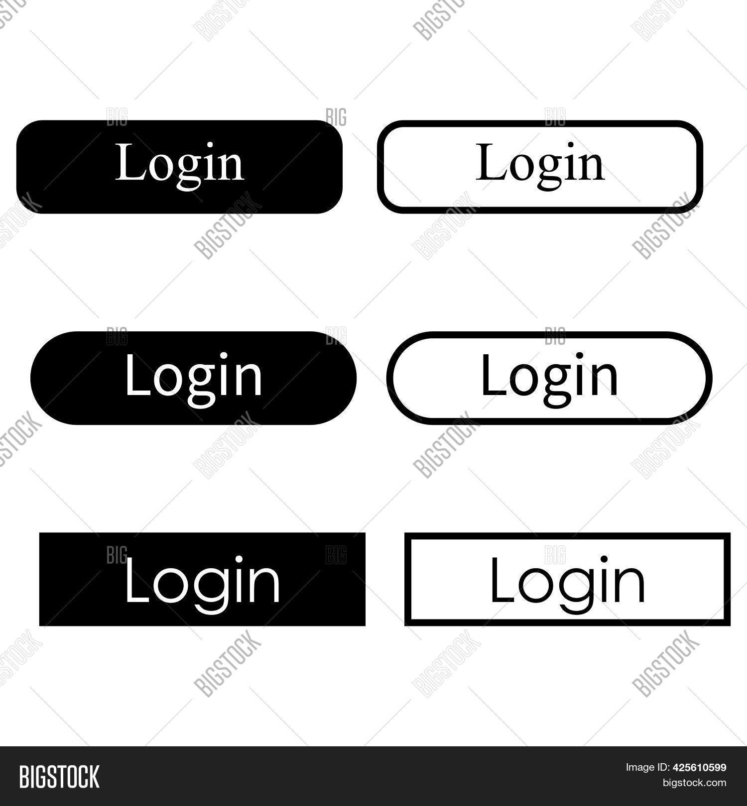 Login Button On White Image & Photo (Free Trial) | Bigstock