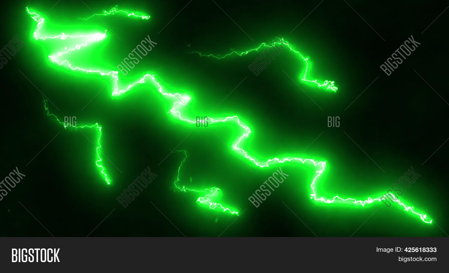 Green Lightning Bolts Image & Photo (Free Trial) | Bigstock