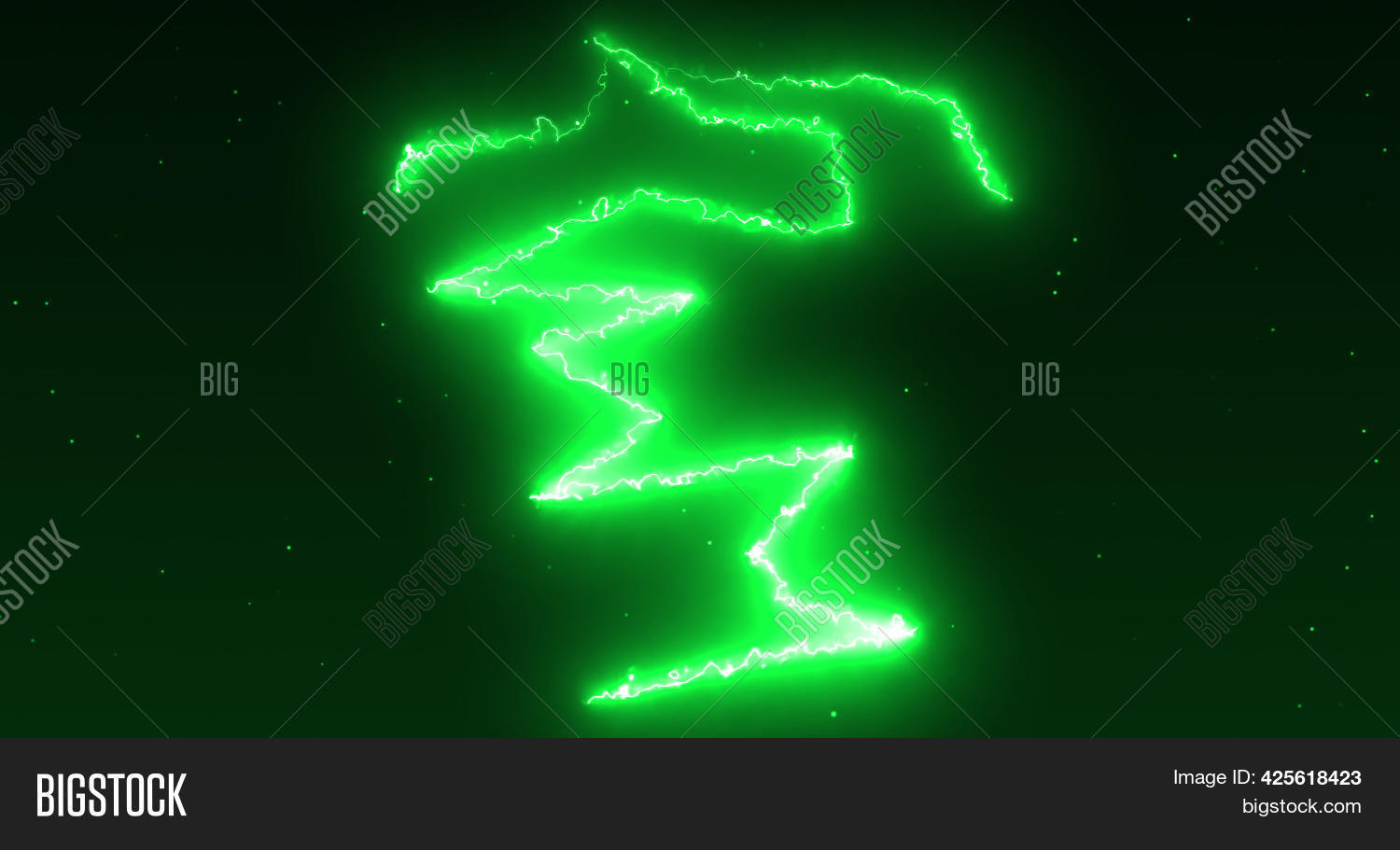 Green Lightning Bolts Image & Photo (Free Trial) | Bigstock