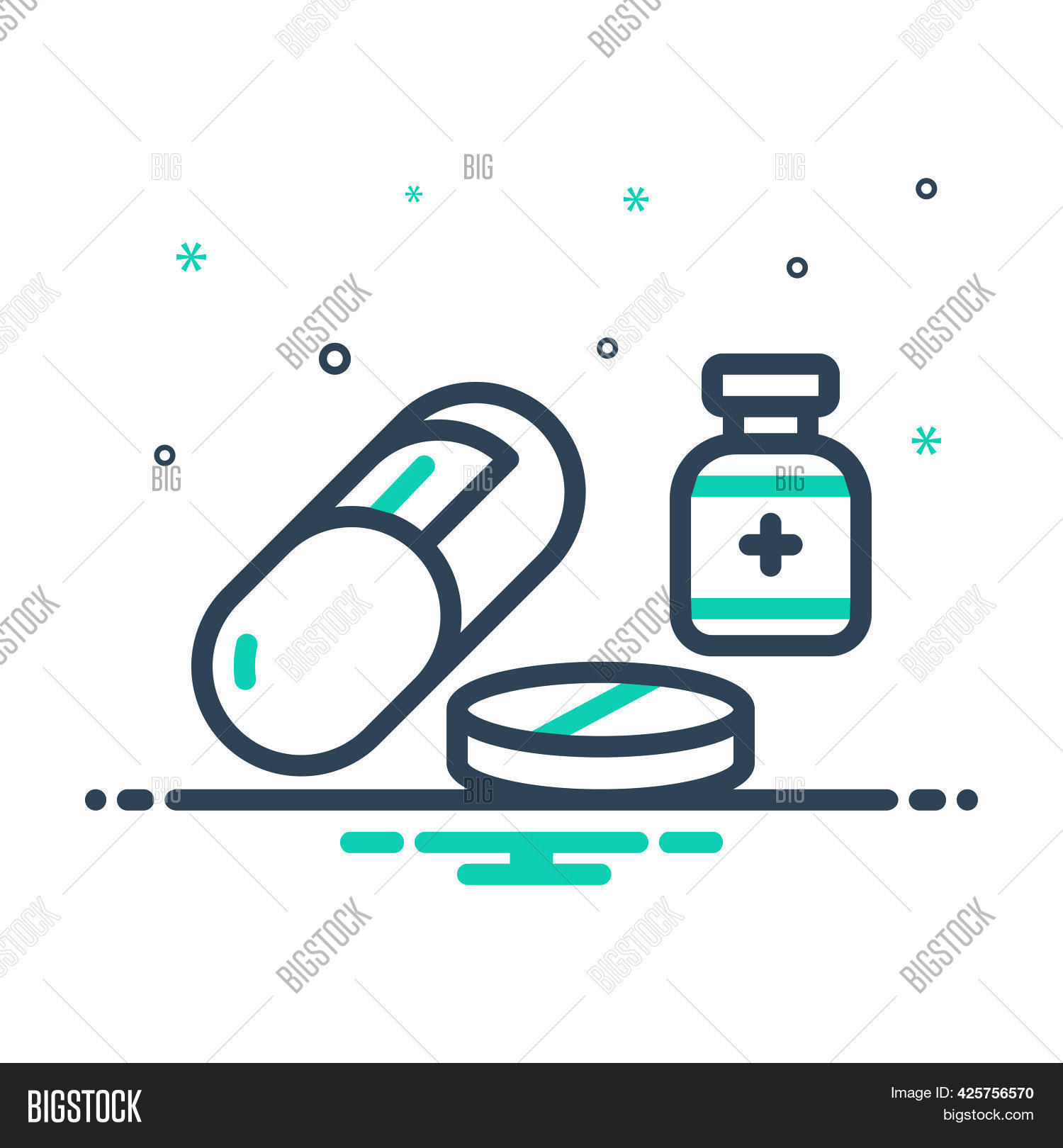 Mix Icon Medicine Drug Image & Photo (Free Trial) | Bigstock