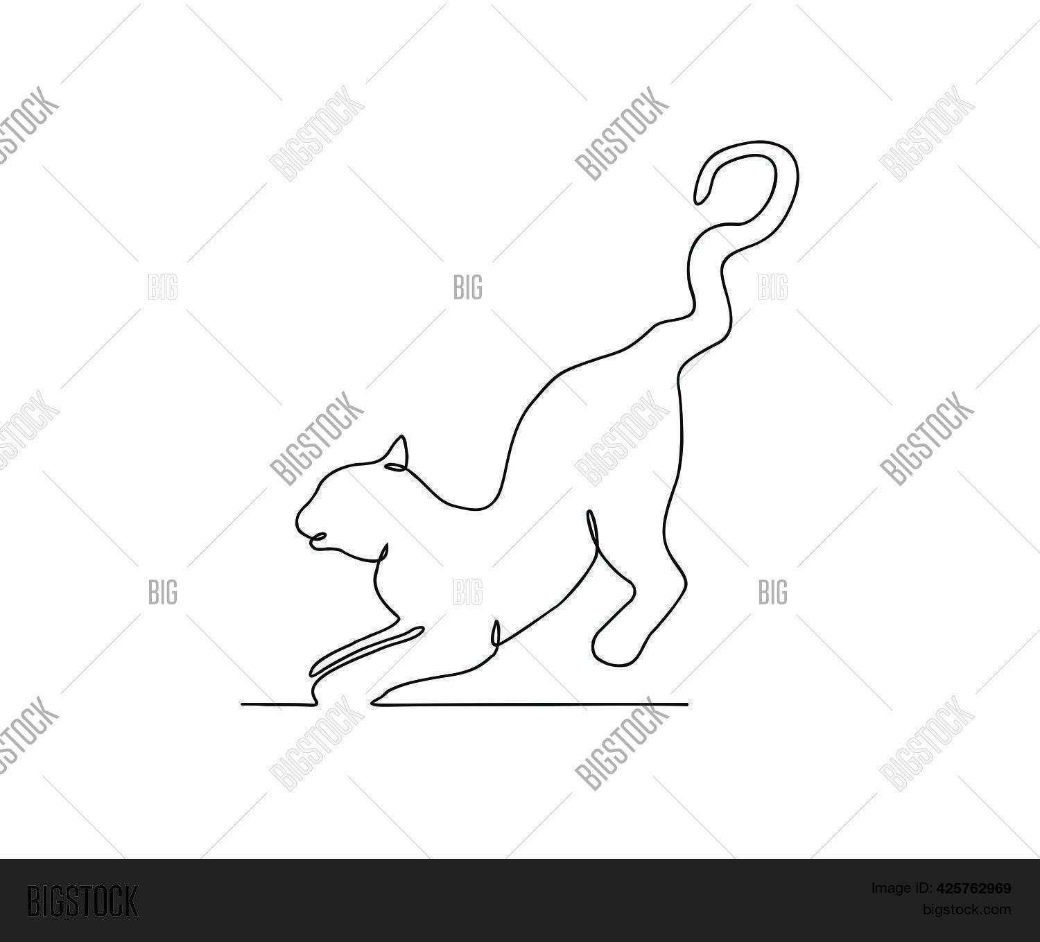 Continuous Line Art Vector & Photo (Free Trial) | Bigstock