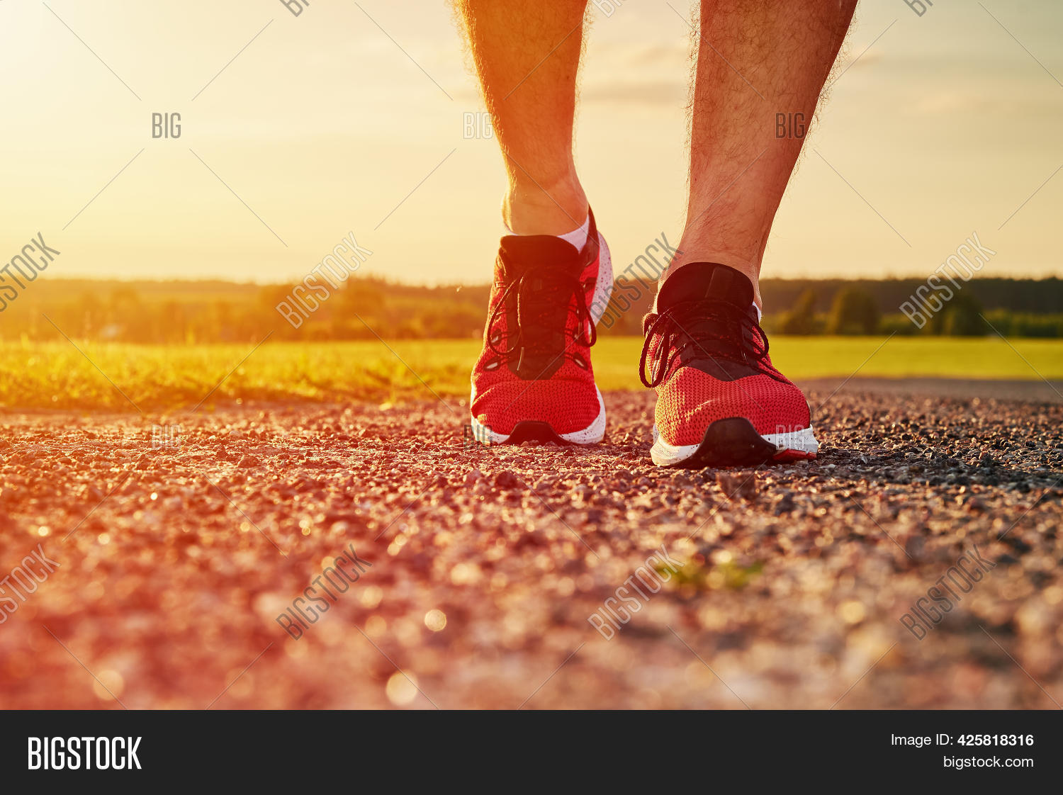 Male Runner Feet On Image & Photo (Free Trial) | Bigstock