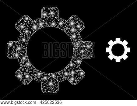 Magic Mesh Vector Cog Vector & Photo (Free Trial) | Bigstock