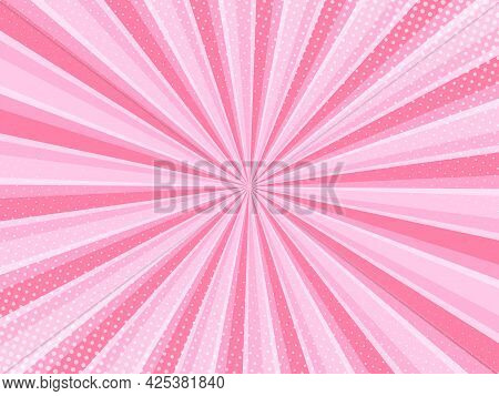 Pink Comic Background Vector & Photo (Free Trial) | Bigstock