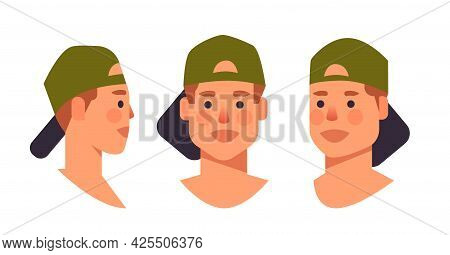 Set Guy Cap Head Vector & Photo (Free Trial) | Bigstock