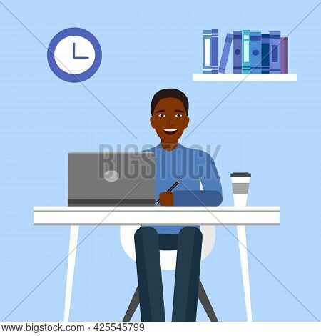 Happy Black Man Vector & Photo (Free Trial) | Bigstock