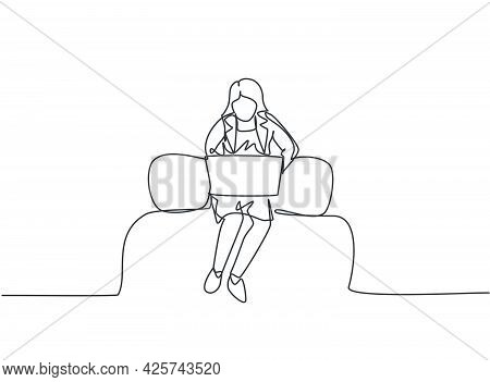 Continuous One Line Vector & Photo (Free Trial) | Bigstock