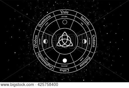 Wheel Year Vector Vector & Photo (Free Trial) | Bigstock