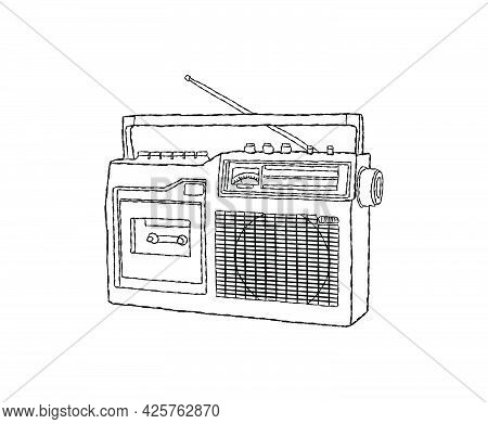 Retro Radio Hand Vector & Photo (Free Trial) | Bigstock