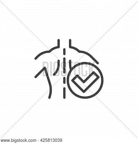 Correct Posture Line Vector & Photo (Free Trial) | Bigstock