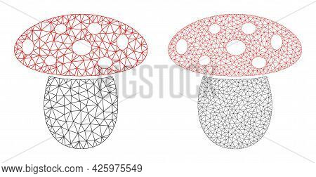 Mesh Vector Mushroom Vector & Photo (Free Trial) | Bigstock