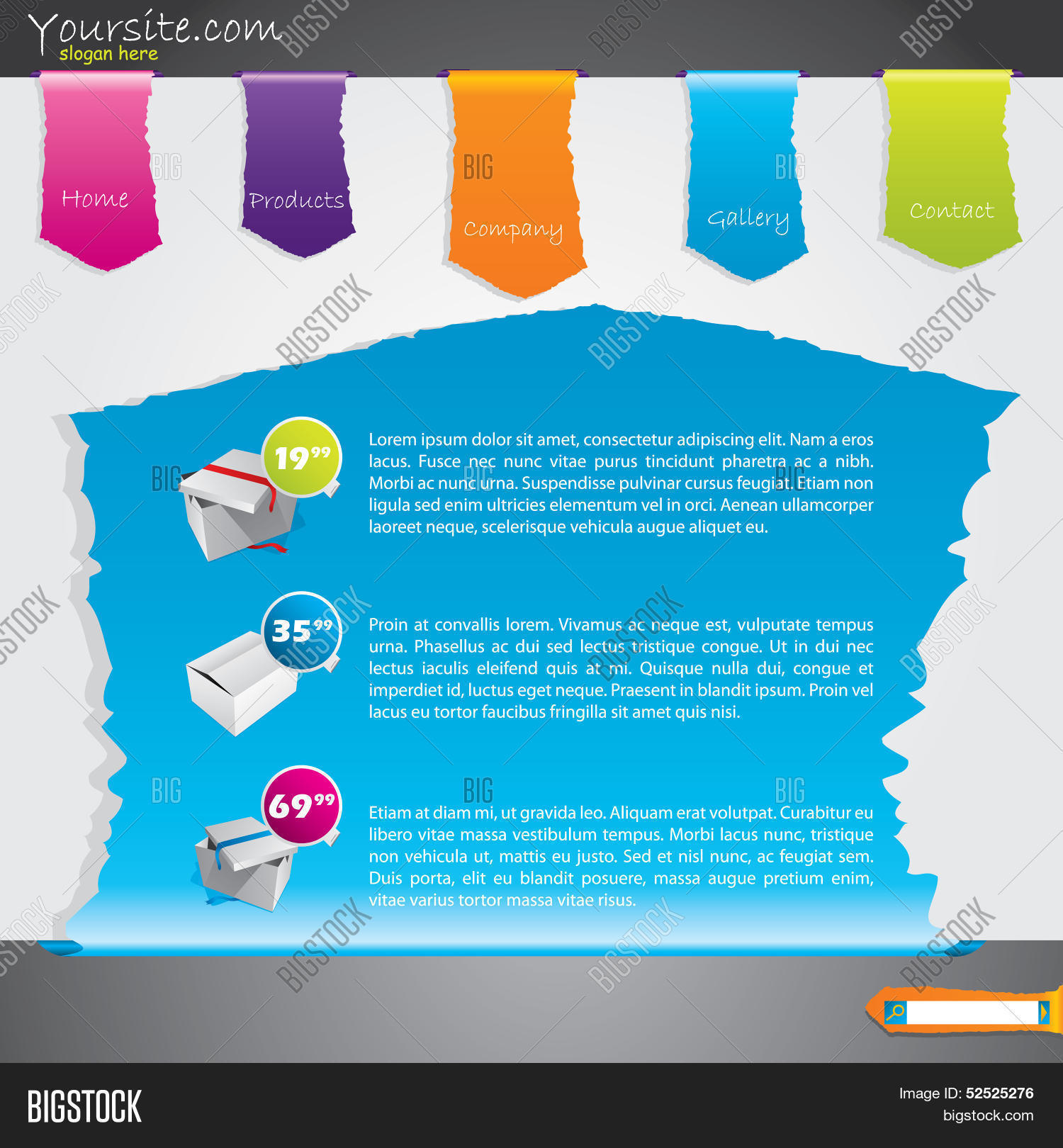 Ripped Label Webpage Vector & Photo (Free Trial) | Bigstock