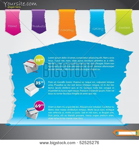 Ripped Label Webpage Vector & Photo (Free Trial) | Bigstock