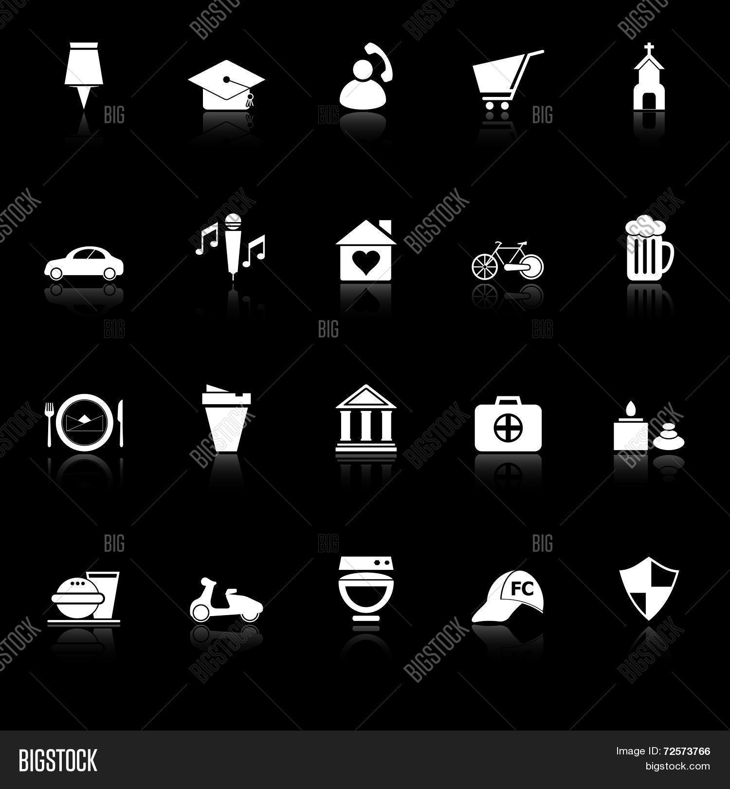 Map Sign Symbol Icons Vector & Photo (Free Trial) | Bigstock