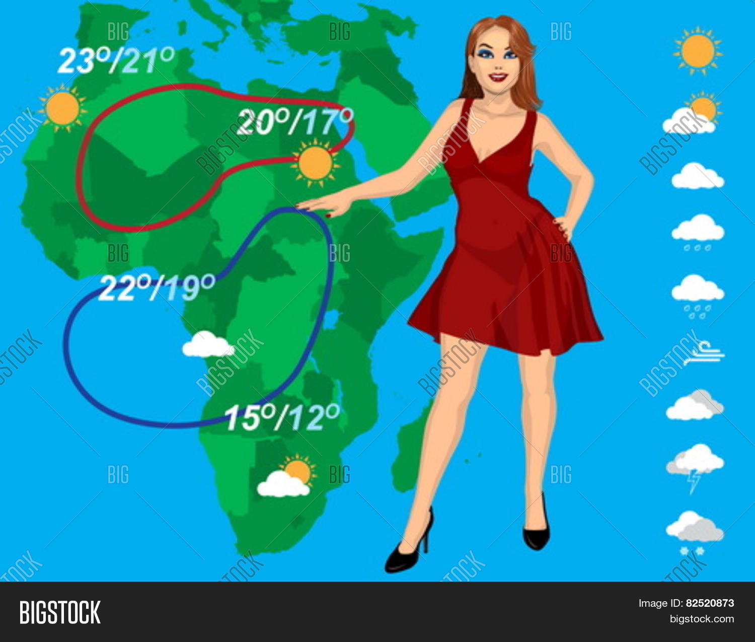 Weather Forecast Vector & Photo (Free Trial) | Bigstock