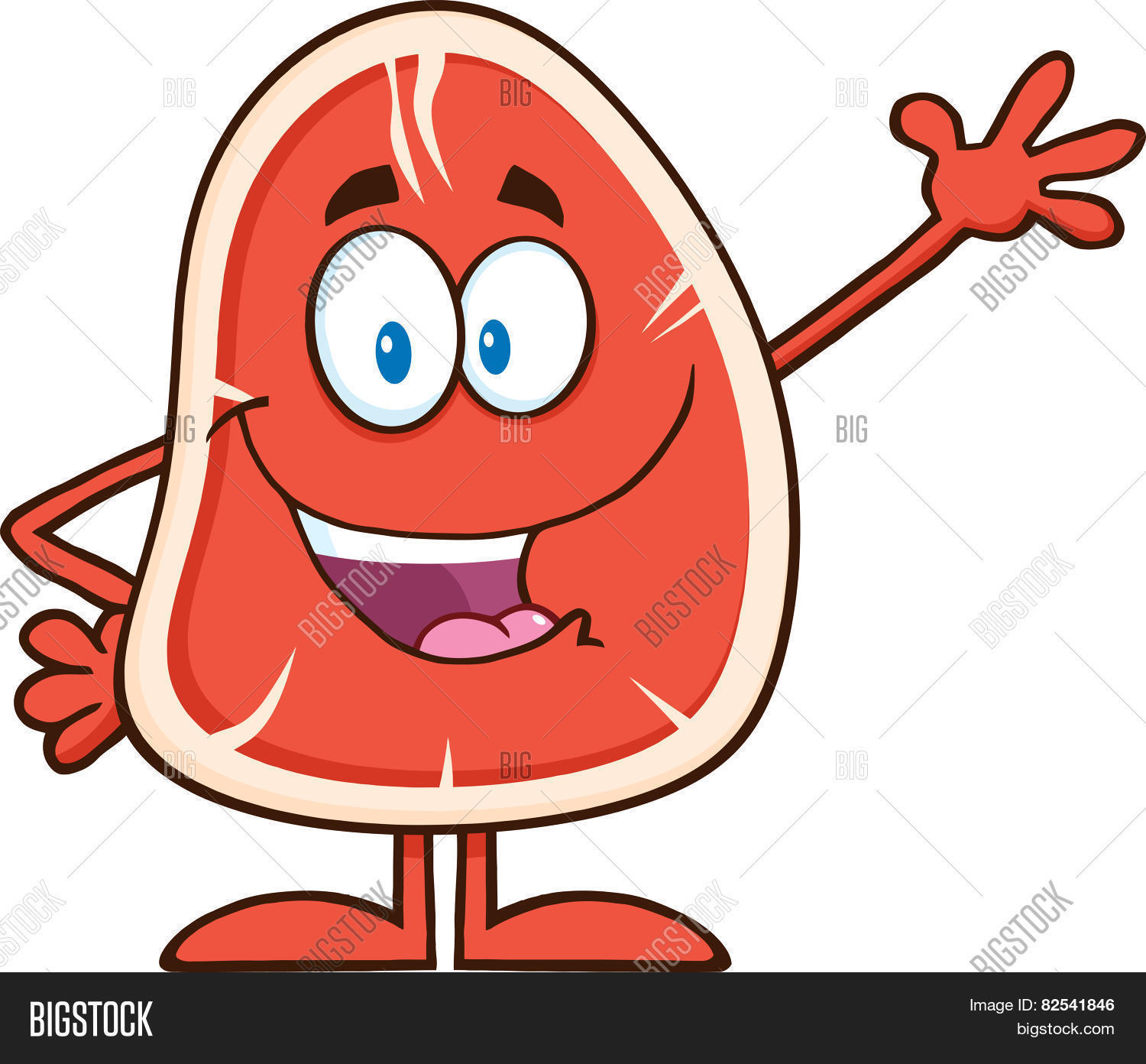 Happy Steak Cartoon Image & Photo (Free Trial) | Bigstock