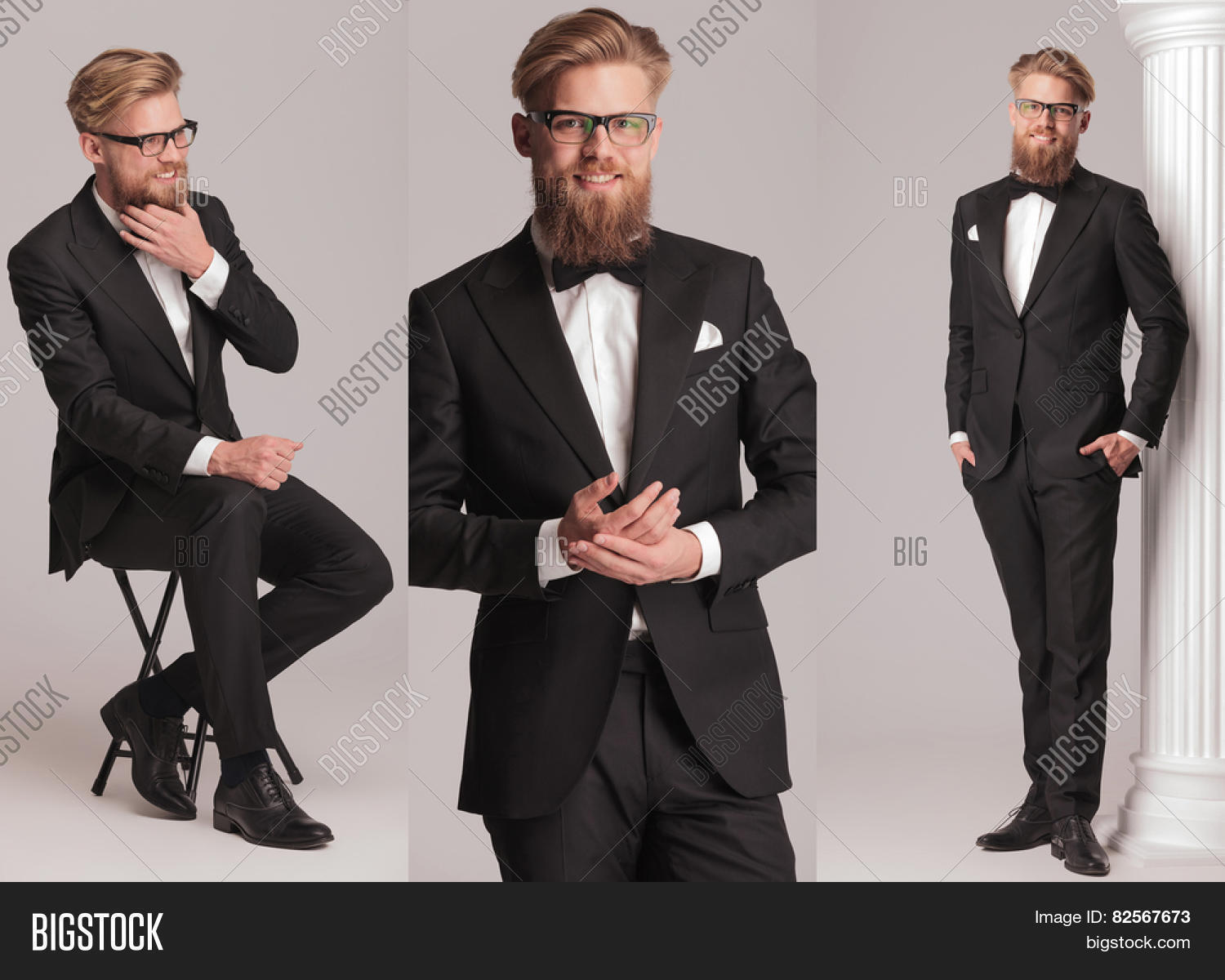 3 Poses Elegant Man Image & Photo (Free Trial) | Bigstock