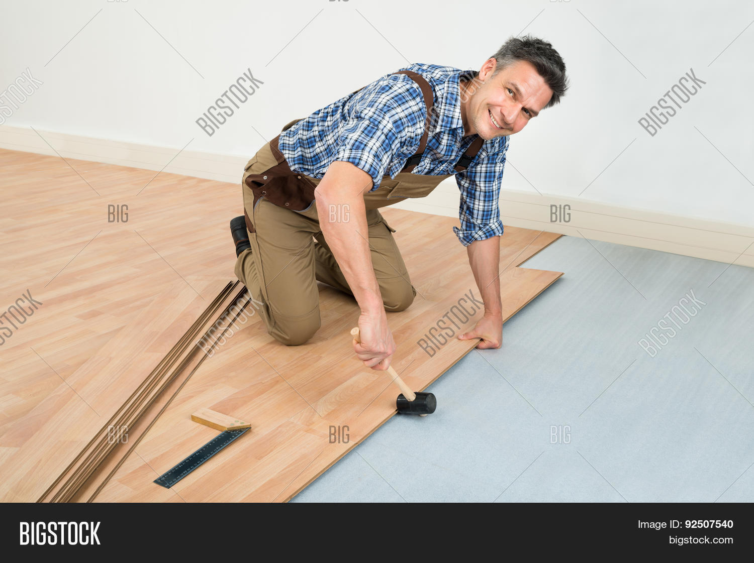 Man Installing New Image & Photo (Free Trial) | Bigstock