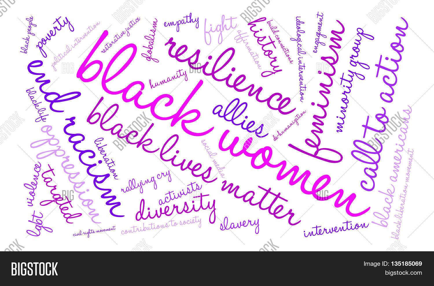 Black Women Word Vector & Photo (Free Trial) | Bigstock