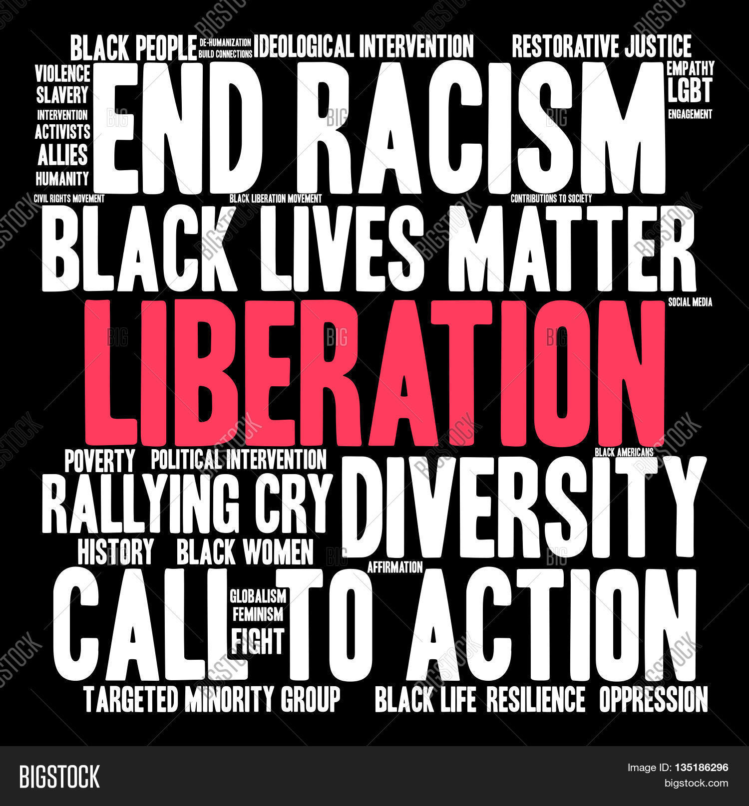 Liberation Word Cloud Vector & Photo (Free Trial) | Bigstock