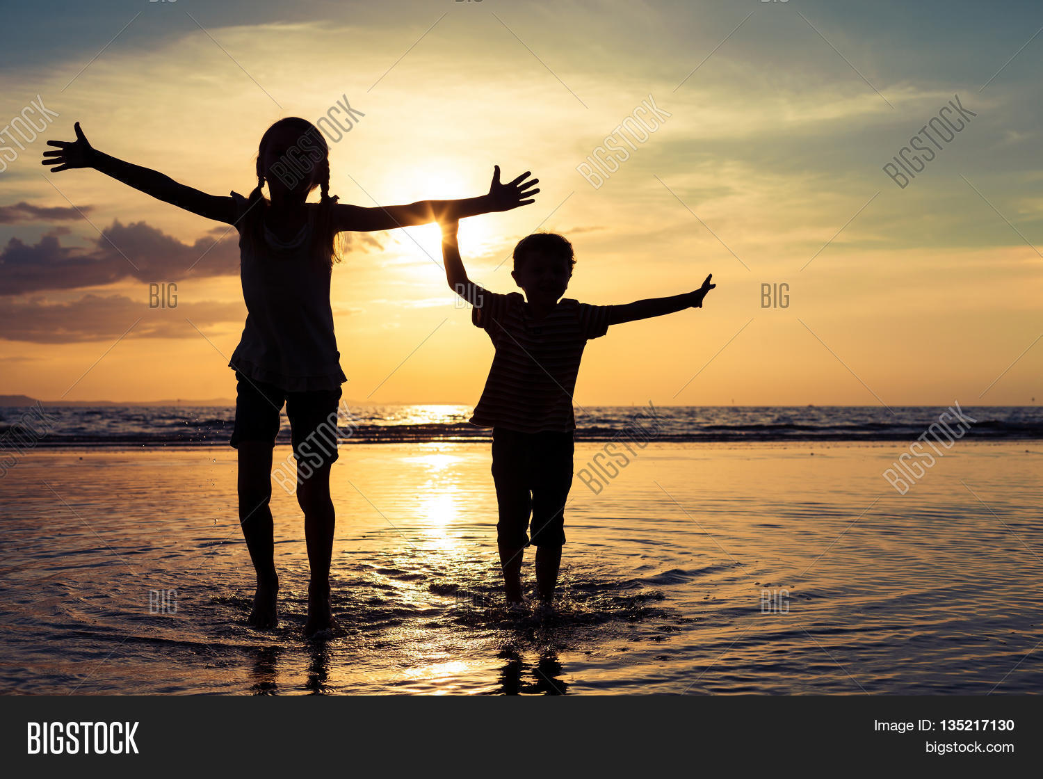 Two Happy Children Image & Photo (Free Trial) | Bigstock
