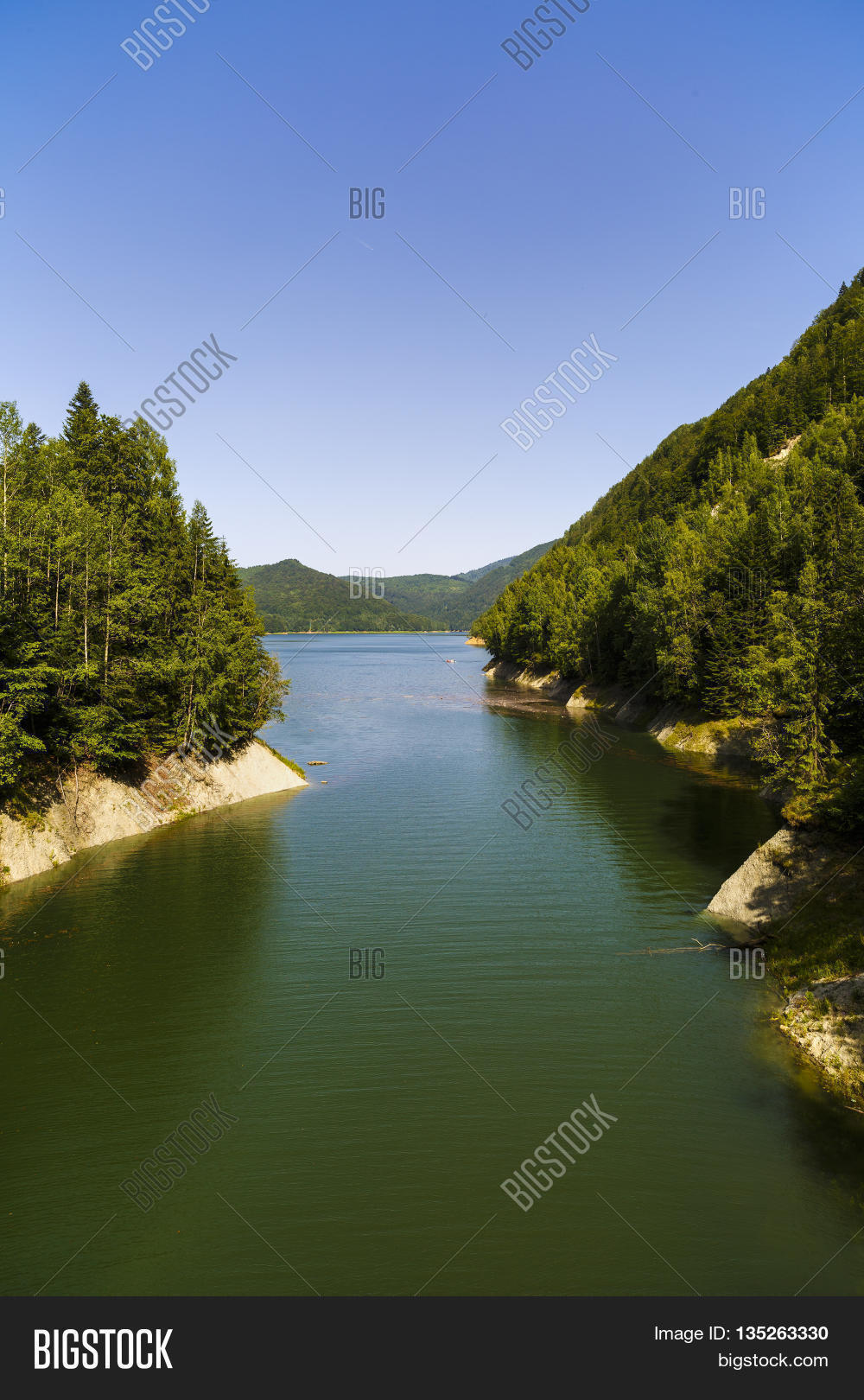 Vidraru Dam On Arges Image & Photo (Free Trial) | Bigstock