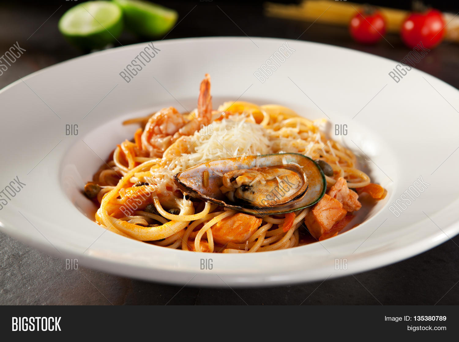 Seafood Spaghetti Image & Photo (Free Trial) | Bigstock