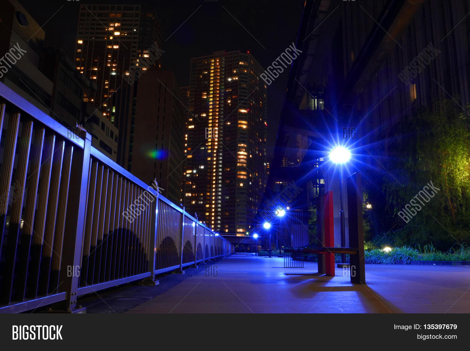 Street Lamp Blue Image & Photo (Free Trial) | Bigstock