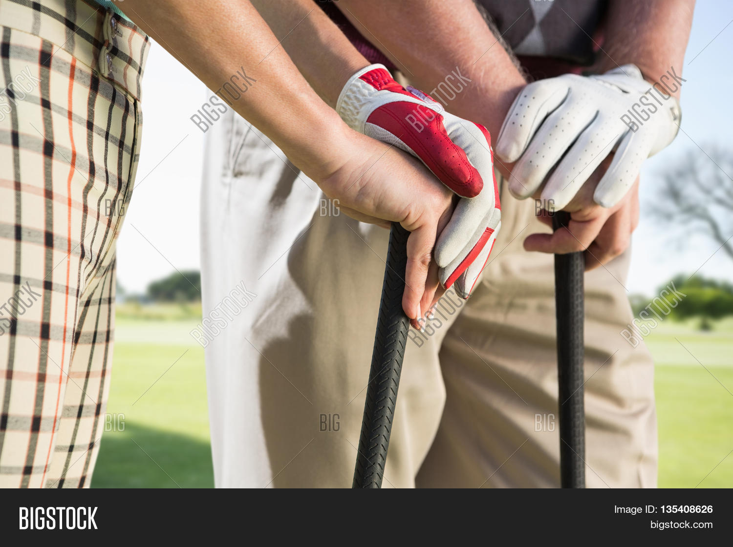 Hands Holding Golf Image & Photo (Free Trial) | Bigstock
