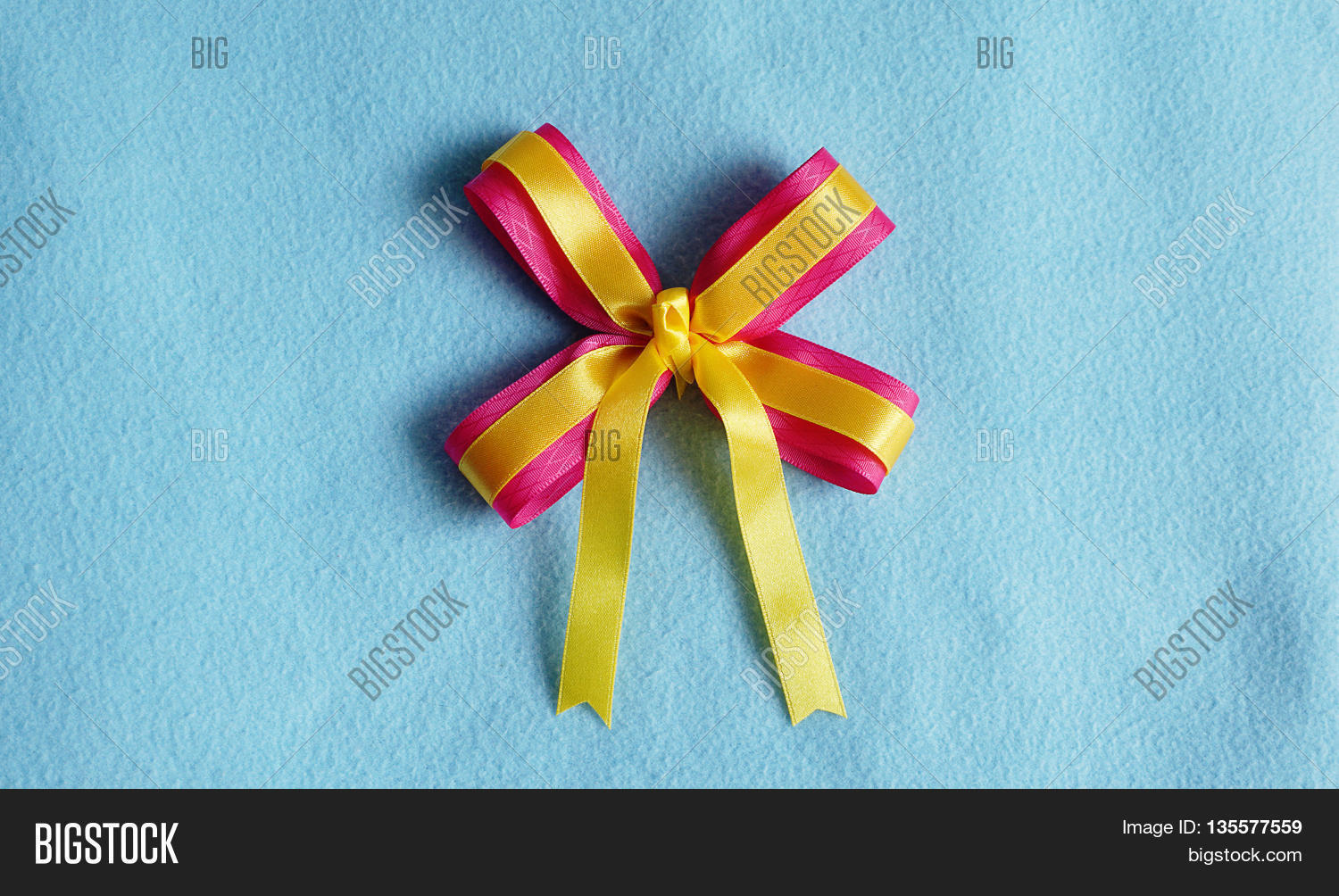 Pink Yellow Ribbon On Image & Photo (Free Trial) | Bigstock