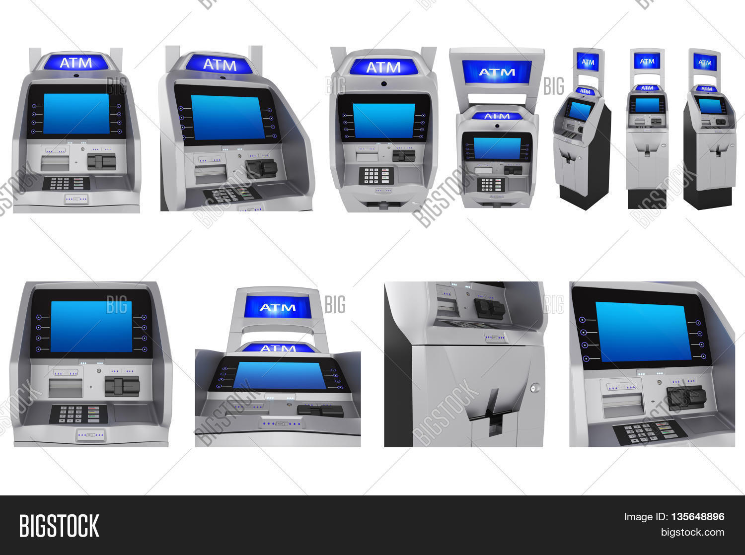 Set ATM Terminal Image & Photo (Free Trial) | Bigstock