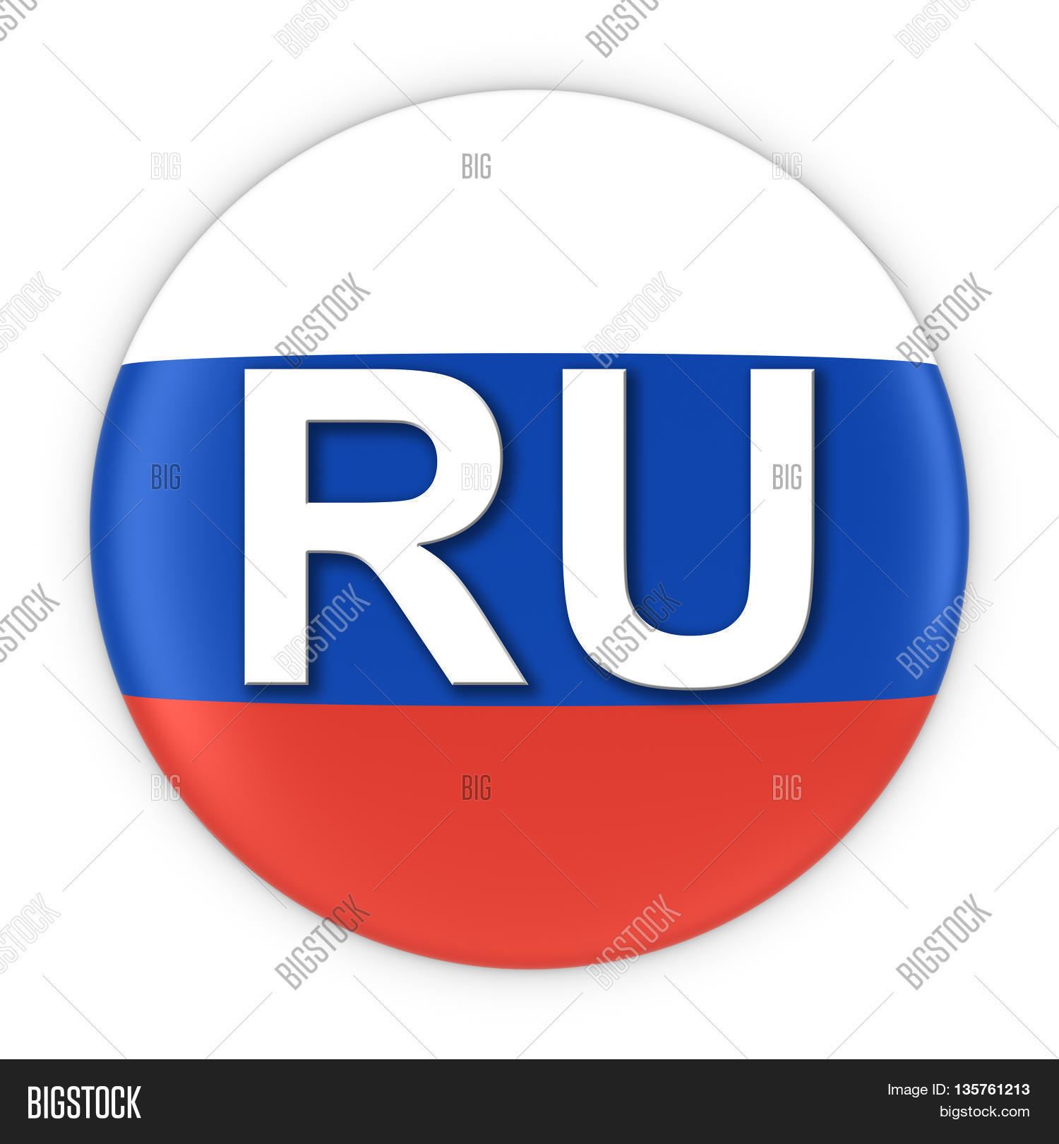 Russia Flag Button Two Image & Photo (Free Trial) | Bigstock