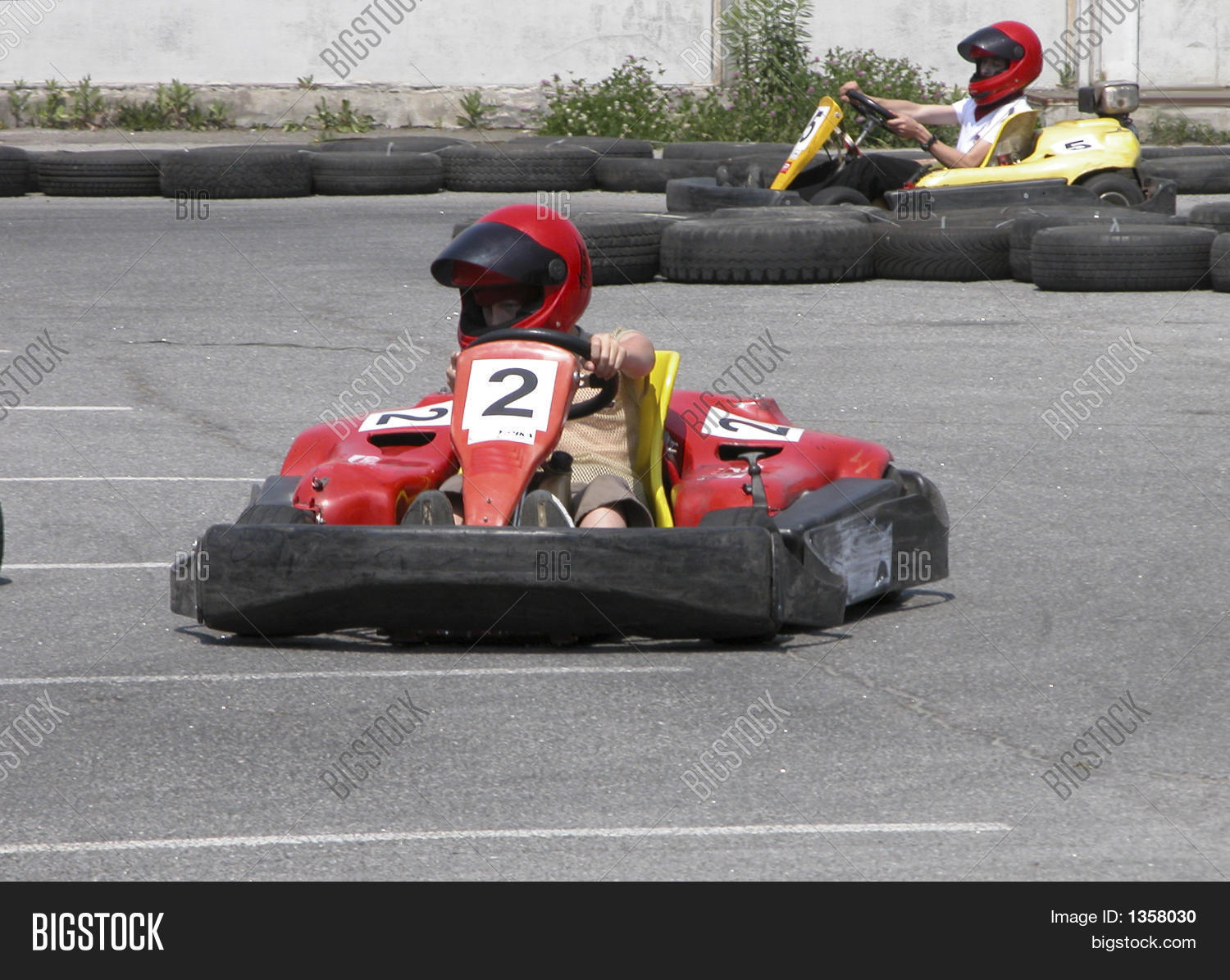 Carting Cars On Track Image & Photo (Free Trial) | Bigstock