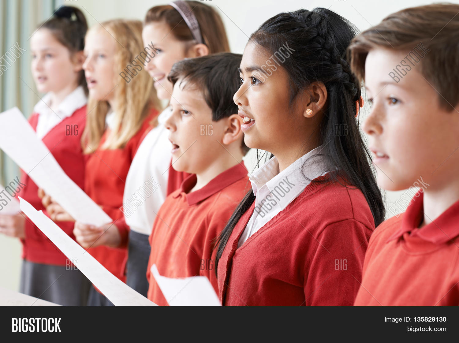 Group Children Singing Image & Photo (Free Trial) | Bigstock