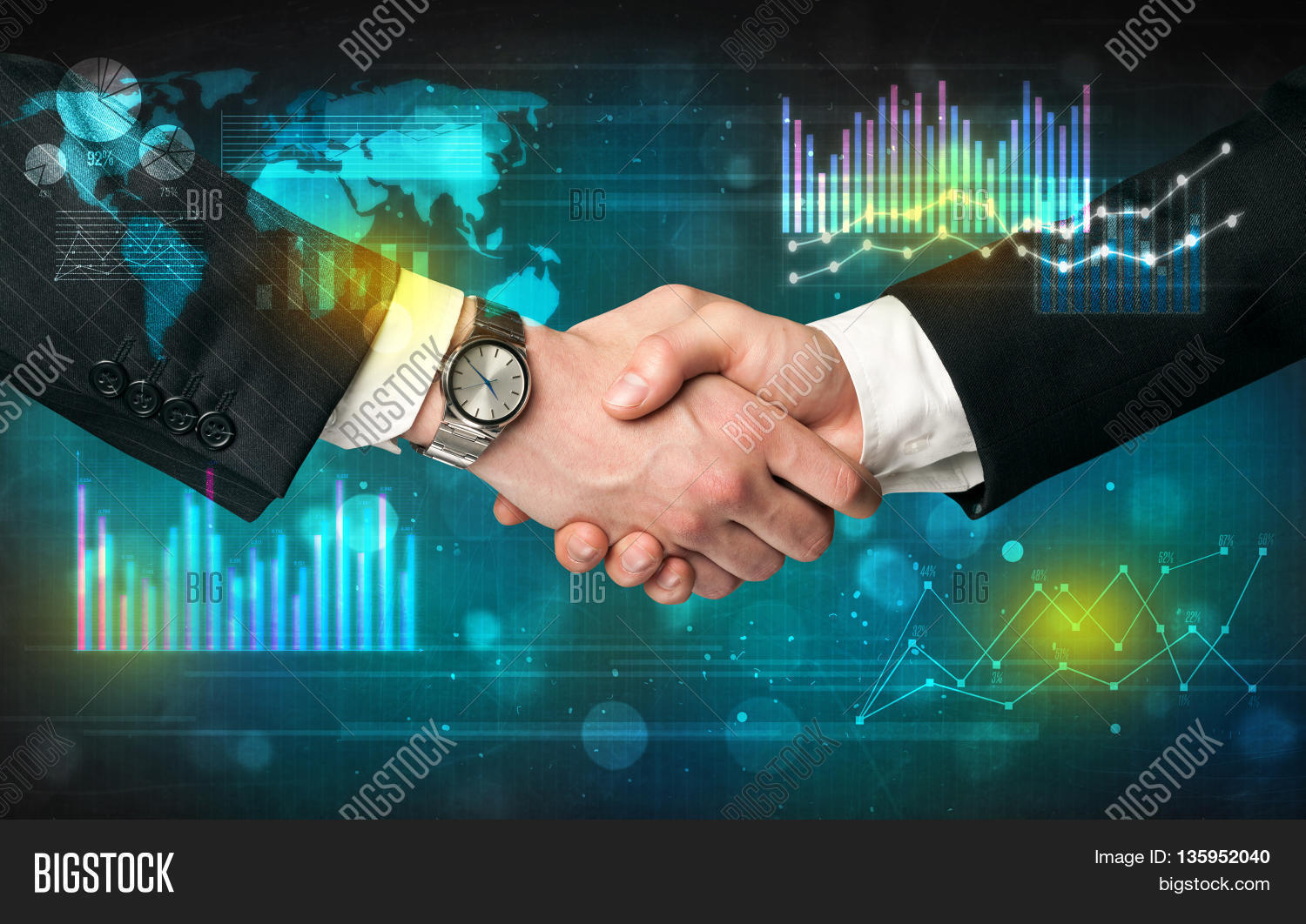 Handshake Charts Image & Photo (Free Trial) | Bigstock