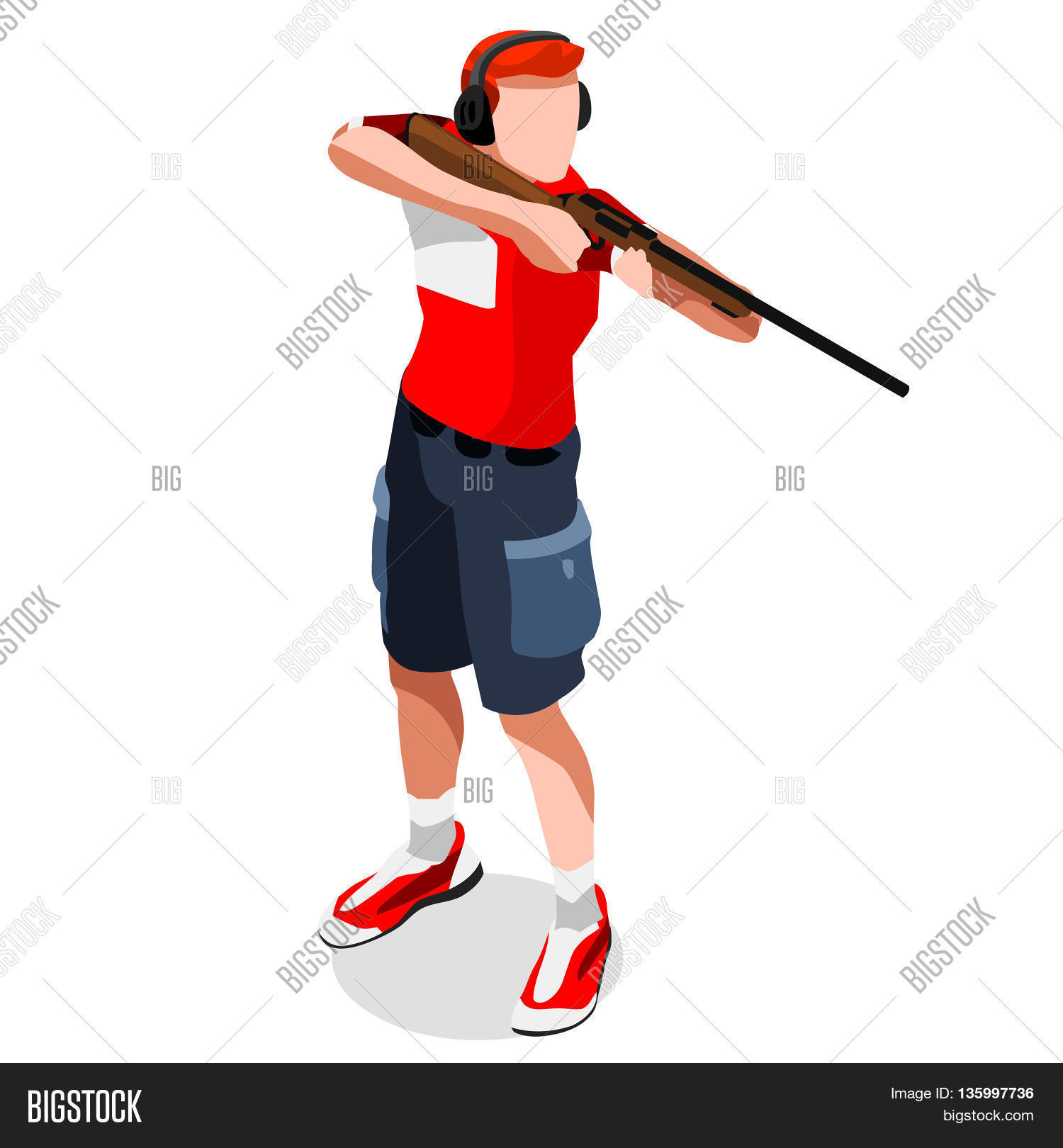 Shooting Player Vector & Photo (Free Trial) | Bigstock