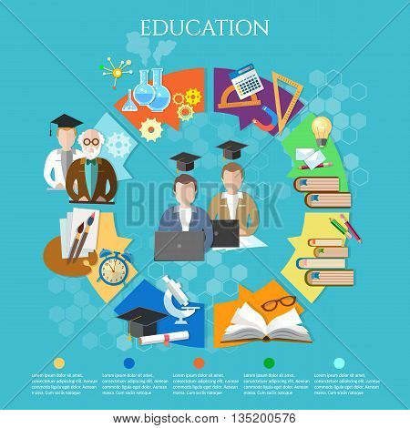 Education Infographic Vector & Photo (Free Trial) | Bigstock