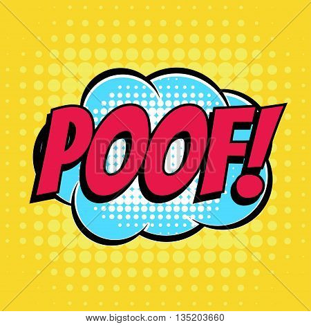 Poof Comic Book Vector & Photo (Free Trial) | Bigstock