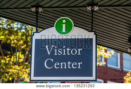 Visitor Center Sign Image & Photo (Free Trial) | Bigstock