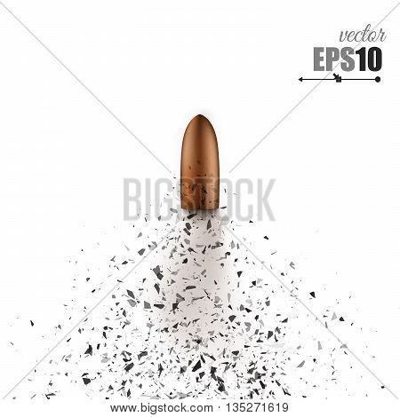Bullet Shot Smashed Vector & Photo (Free Trial) | Bigstock
