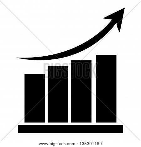 Black Bar Graph Arrow Vector & Photo (Free Trial) | Bigstock