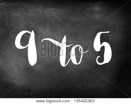 9 5 Written On Image & Photo (Free Trial) | Bigstock