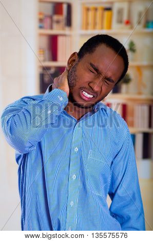 Man Holding His Neck Image & Photo (Free Trial) | Bigstock