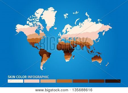 Skin World Map Color Vector & Photo (Free Trial) | Bigstock