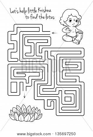 Maze Game Kids Vector & Photo (Free Trial) | Bigstock