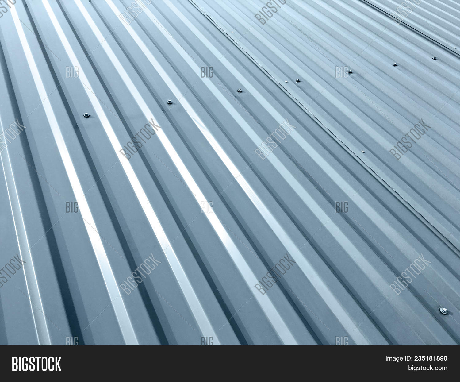 Corrugated Grey Metal Image & Photo (Free Trial) | Bigstock